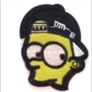 Accessories | Bart Simpson Patch Iron On The Simpsons Retro Tv | Poshmark